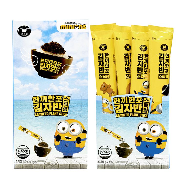 만전김 미니언즈 한끼한포 스틱 김자반 10g X 15봉 홈플러스 택배배송