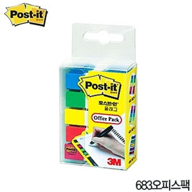 3m 683오피스팩 포스트잇플래그 3m 7 24 문구 사무 플래그 표시 문서 정리 홈플러스 택배배송