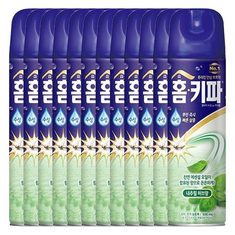 홈키파 수성 알파 에어졸 내츄럴허브향 500ml X 12개 홈플러스 택배배송