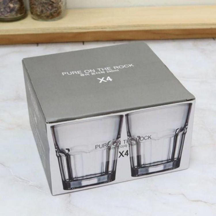 아트웨어 언더락 240ml 4p 까페 커피숍 물잔 유리컵 홈플러스 택배배송