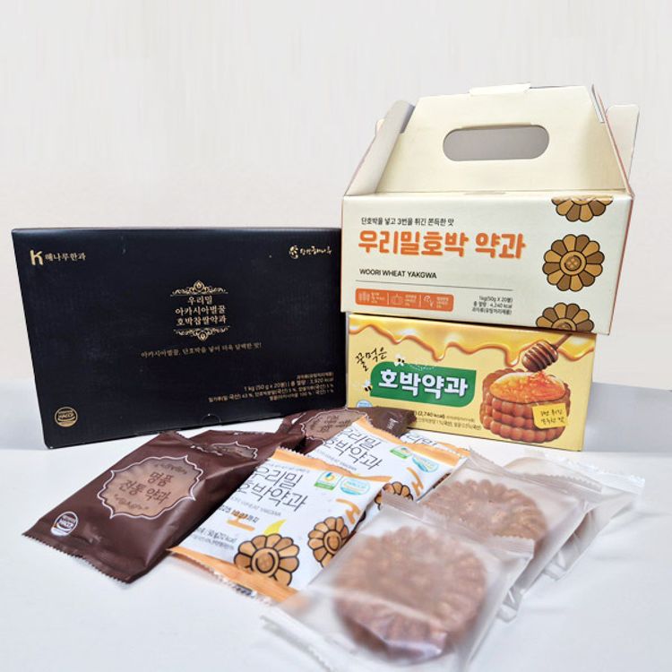 해나루 약과 3종세트아카시아벌꿀20개우리밀호박20개꿀호박20개 총60개 홈플러스 택배배송