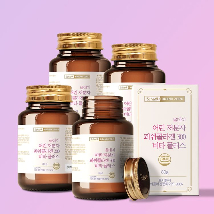 스캇나인 올데이 어린 저분자 피쉬콜라겐 펩타이드 300 비타 플러스 80g X 4개 홈플러스 택배배송
