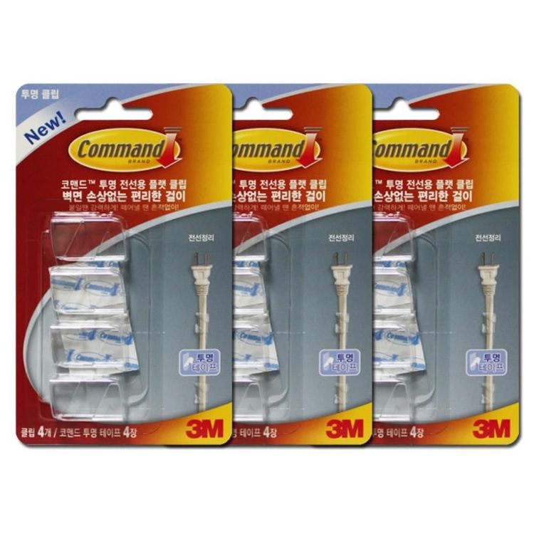 선묶음 전선정리 투명 부착형 클립 12개 배선정리 홈플러스 택배배송