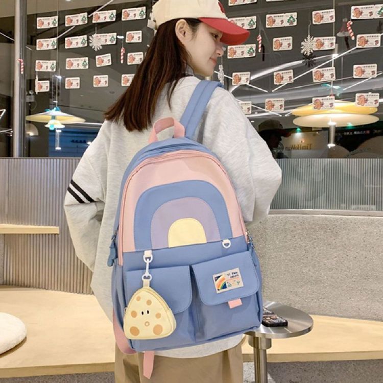 패션 인기 학생 캐주얼 백팩 신학기 가방 블루 책가방 홈플러스 택배배송