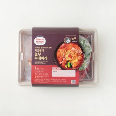 [밀키트] 홈밀 놀부 부대찌개 1인분 491G | 홈플러스