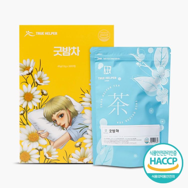 트루헬퍼 굿밤차 티백 15g X 30t X 1개 감태캐모마일루이보스라벤더 홈플러스 택배배송