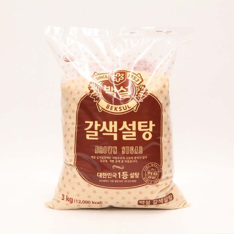 감리로운 단맛 백설 황설탕 3kg 식자재 식당재료 당류 가공식품 양념 설탕 사탕수수 슈가 홈플러스 택배배송