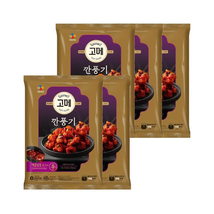 고메 바삭촉촉한 깐풍기 450g X5개 홈플러스 택배배송