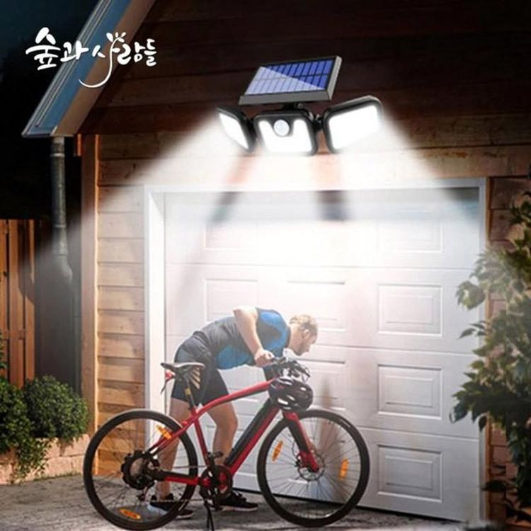 숲과사람들 As가능일체형 3방향 태양광 74구 Led 센서등 홈플러스 판매자택배