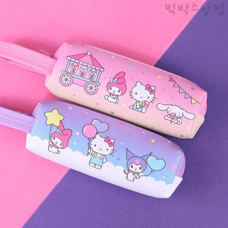 산리오 캐릭터 사각 손잡이 필통 1p 랜덤 초등학생 봉제필통 파우치 학용품 입학선물 필기구 홈플러스 택배배송