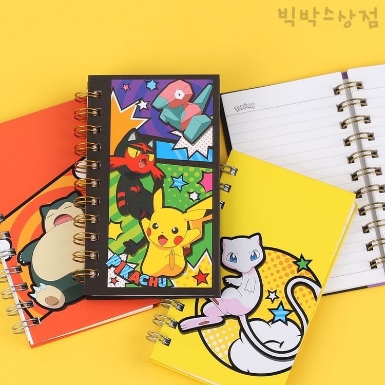 포켓몬 베이직 수첩 4종 1세트 골고루 포켓몬스터 노트 캐릭터 메모장 단어장 초등학생 입학 홈플러스 택배배송