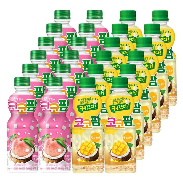 코코팜 300ml 피치핑크 망고 혼합 24입 홈플러스 택배배송
