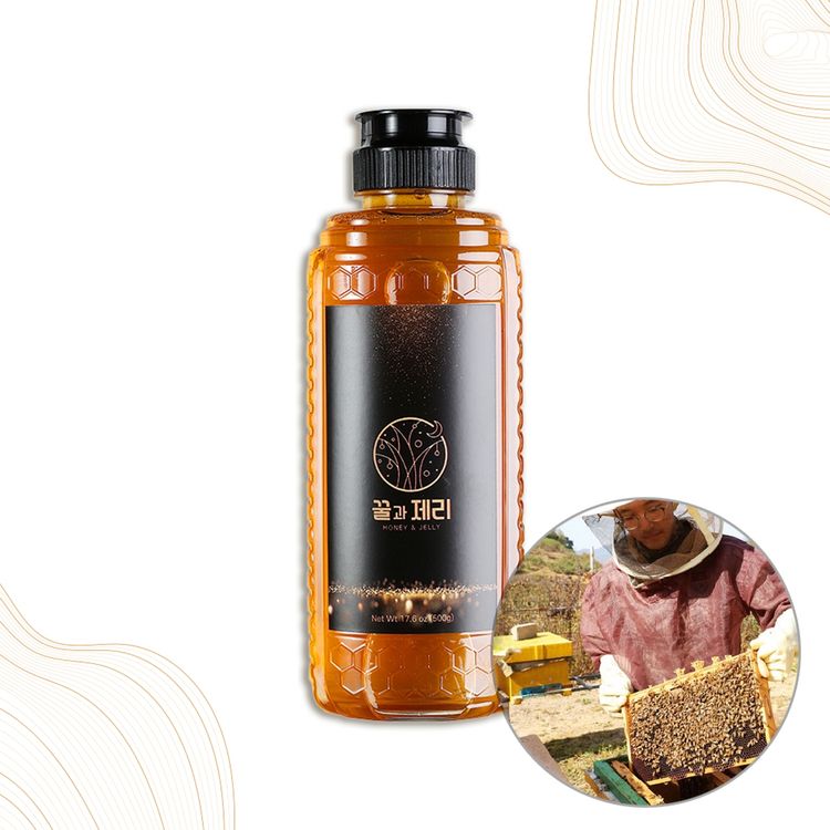 꿀과제리 국산 경북 청도 천연 벌꿀 야생화꿀 향기로운맛 500g 홈플러스 택배배송