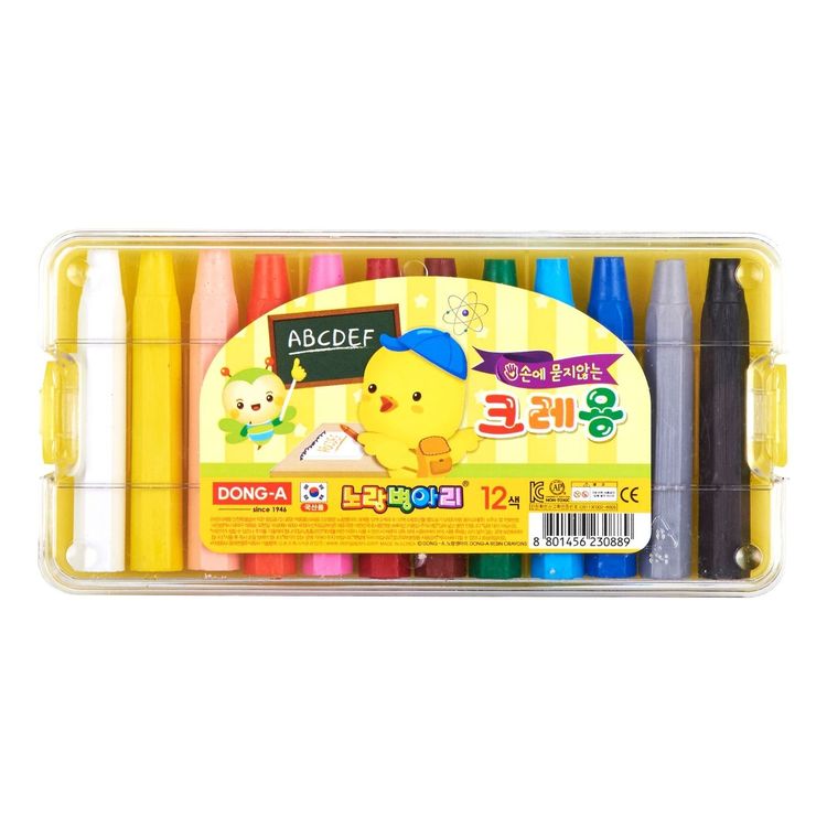 동아 실용적인 N7113aac6ce 손에 묻지않는 크레파스 노랑병아리 12색 홈플러스 택배배송