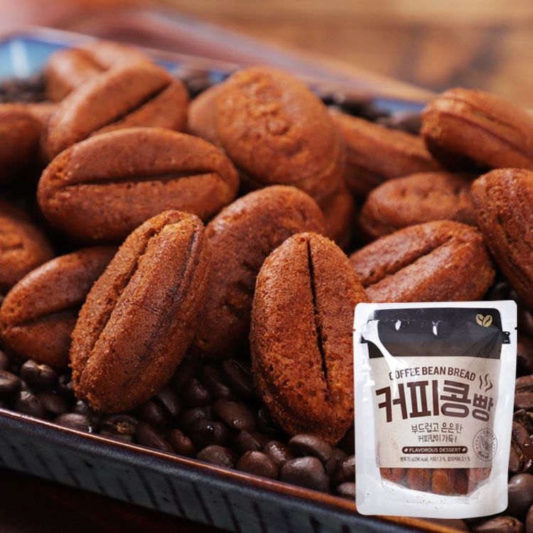 [만쥬데이]부드럽고 은은한 커피콩빵 70g x 7봉 (총490g) | 홈플러스 택배배송