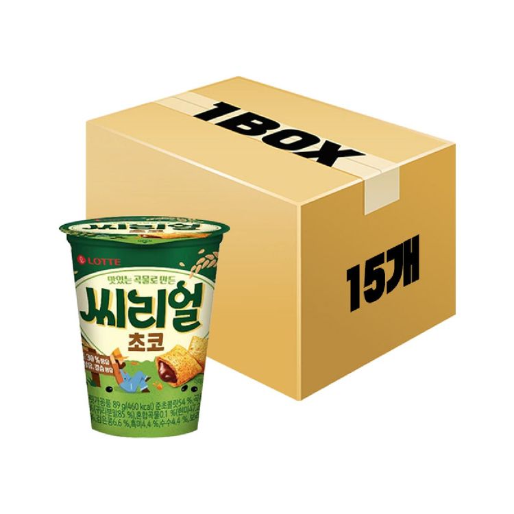 롯데제과 씨리얼 초코컵 89g X 15개 X 1박스 홈플러스 택배배송