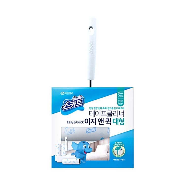 스카트 테이프클리너 이지앤퀵 대형 핸들1개리필3개 홈플러스 택배배송