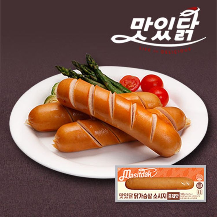 맛있닭 닭가슴살 소시지 훈제맛 100gx11팩11kg 홈플러스 택배배송