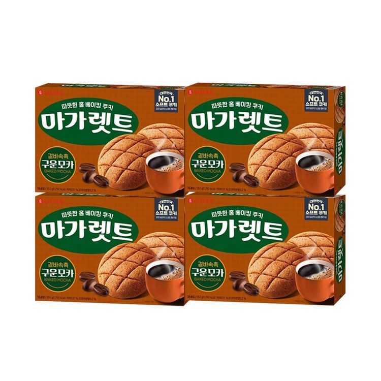더반 롯데제과 마가렛트 구운모카352g X 4곽 홈플러스 택배배송