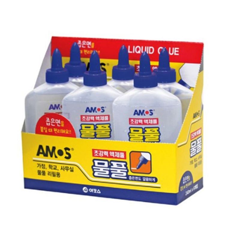 아모스 액체풀 물풀 투명물풀 240ml 6개입 홈플러스 택배배송