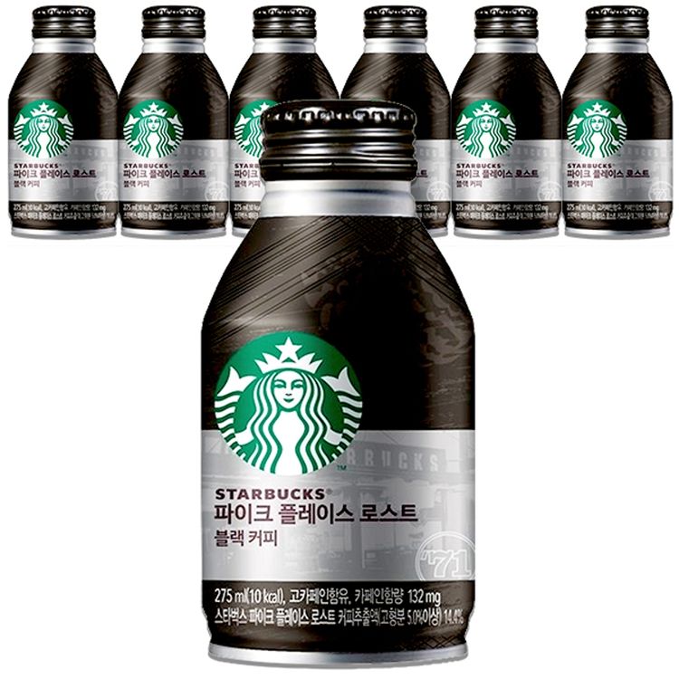 스타벅스 파이크 플레이스 로스트 블랙 275ml 6개 홈플러스 택배배송