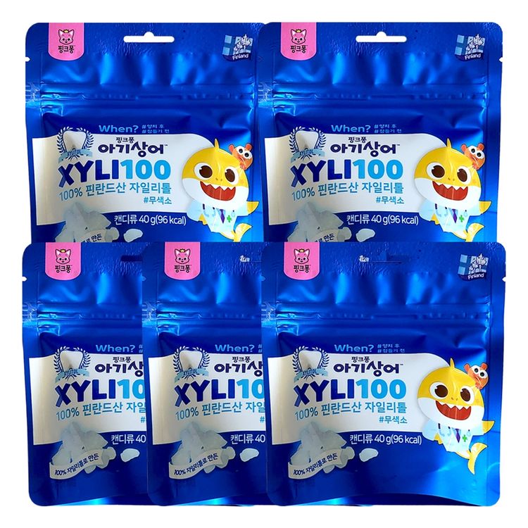 핑크퐁 아기상어 자일리 100 무색소 캔디 40g X 5개 홈플러스 택배배송