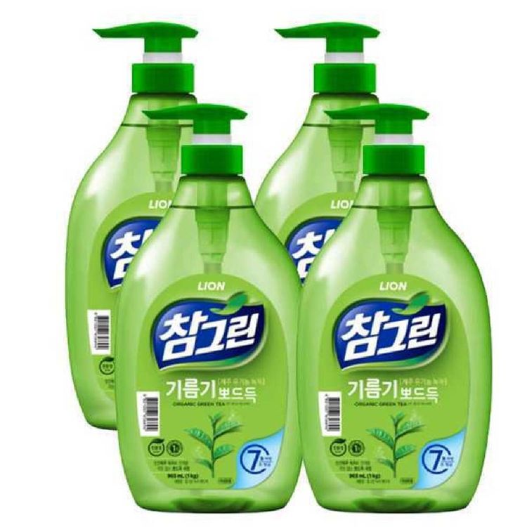 참그린 기름기뽀드득 주방세제 1kg 용기 X 4 홈플러스 택배배송