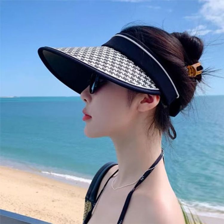 은창로맨틱 챙 패턴 장식 선캡 모자 썬캡 여름 홈플러스 택배배송