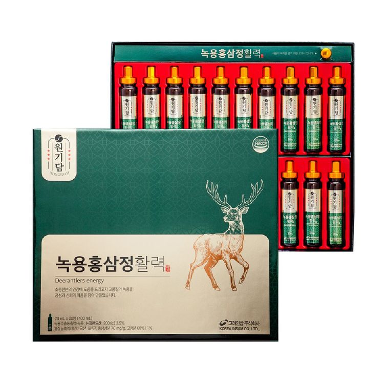원기담 녹용홍삼정 활력 20병 1박스 홈플러스 택배배송