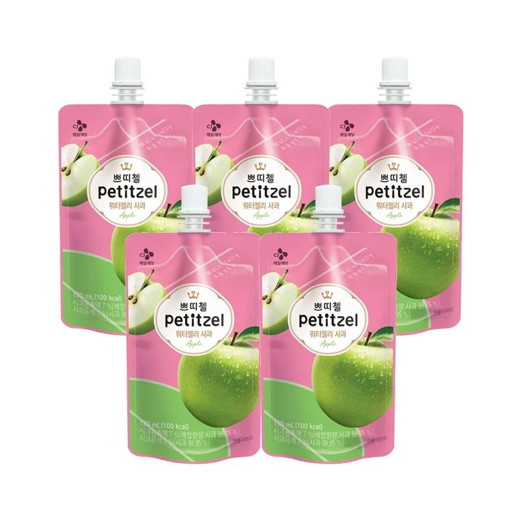 쁘띠첼 사과 워터젤리 130ml x5개 | 홈플러스 택배배송
