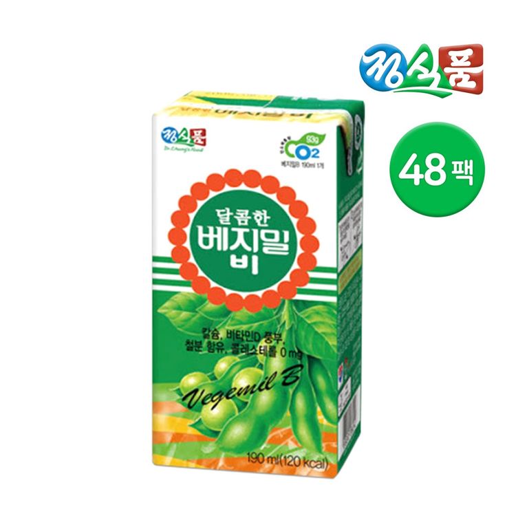 정식품 달콤한 베지밀 B(비) 두유 190ml 48팩 | 홈플러스 판매자택배