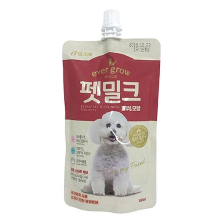 강아지 피부 피모 밀크 150ml 음료 1p 반려견 우유 홈플러스 택배배송