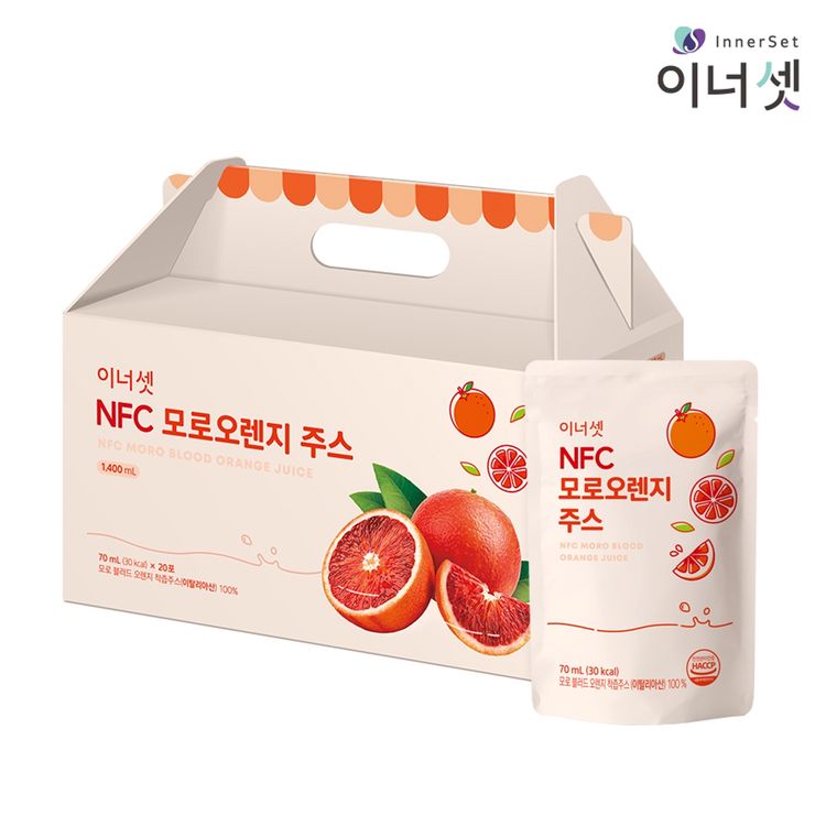 이너셋 Nfc 모로오렌지 주스 70mlx20포x1박스 이탈리아산 모로 블러드 착즙주스 홈플러스 택배배송