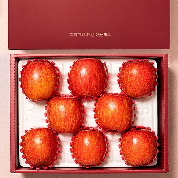 명품 안동 사과 선물세트 3kg 7~8과 대과 보자기 설과일선물 당도높은 사과 한박스 부 홈플러스 택배배송