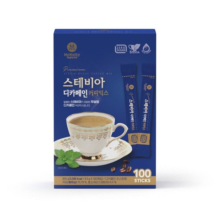 맥널티 스테비아 디카페인 커피믹스 100t 950g 홈플러스
