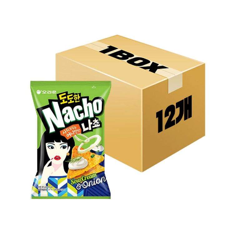 오리온 도도한 나쵸 사워크림 어니언맛 92g x 12개 x 1박스 | 홈플러스 택배배송