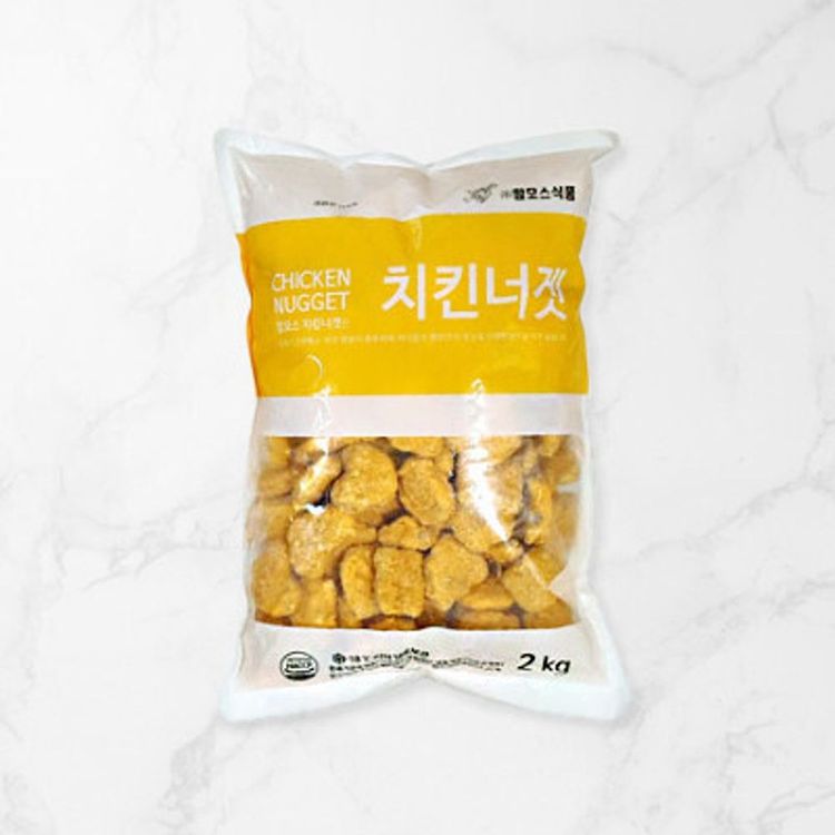 드라이아이스 X 맘모스 치킨너겟 2kg 홈플러스 택배배송