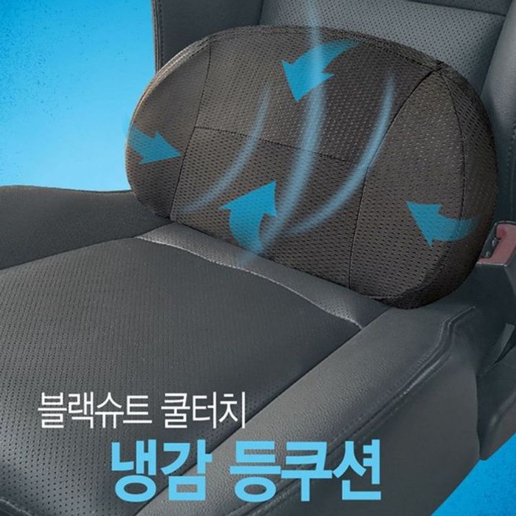 차량용 등 쿠션 쿨 메모리폼 자동차 등받이 허리 쿠션 홈플러스 택배배송