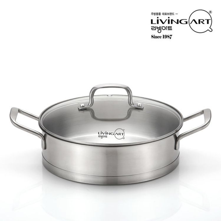 리빙아트 인덕션 에센셜 스텐냄비 24cm 전골 홈플러스 택배배송