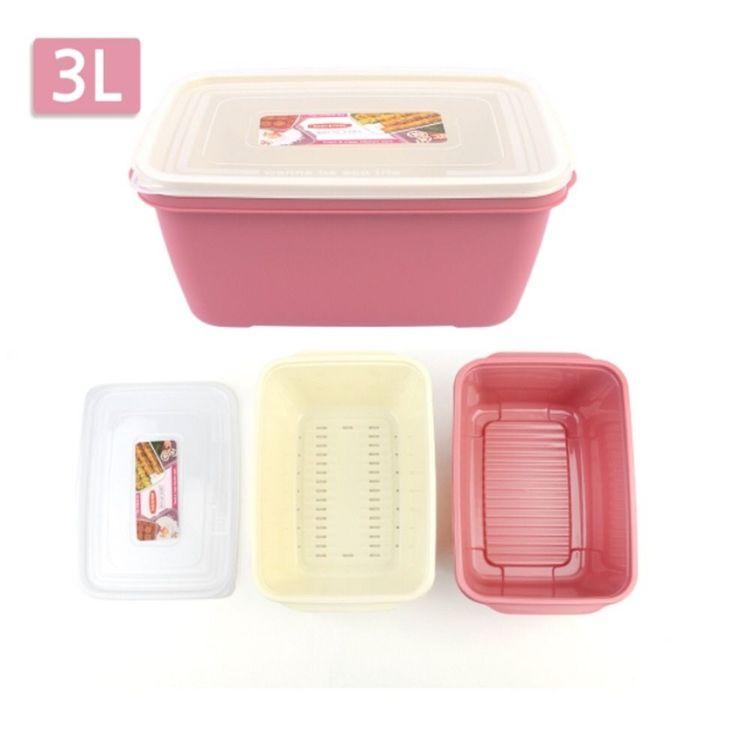 식기세척 전자레인지 가능 채반 보관 밀폐 용기 3l 홈플러스 택배배송