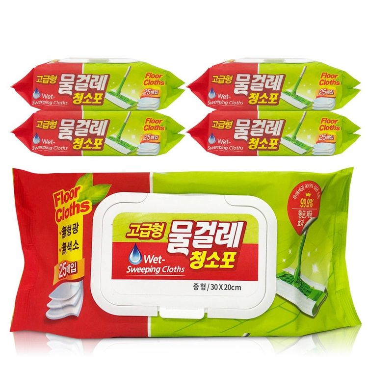 물걸레청소포고급형 Nc1841c66cf 중형 25매x5팩 30x20cm 청소 홈플러스 택배배송
