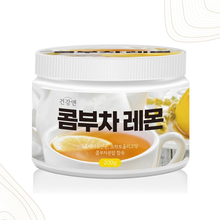 건강앤 5종베타유산균 함유 레몬 콤부차 분말 200g 홈플러스 택배배송