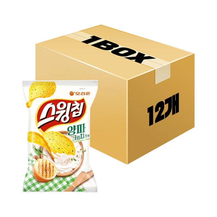 오리온 스윙칩 양파크림치즈맛 110g X 12개 X 1박스 홈플러스 택배배송