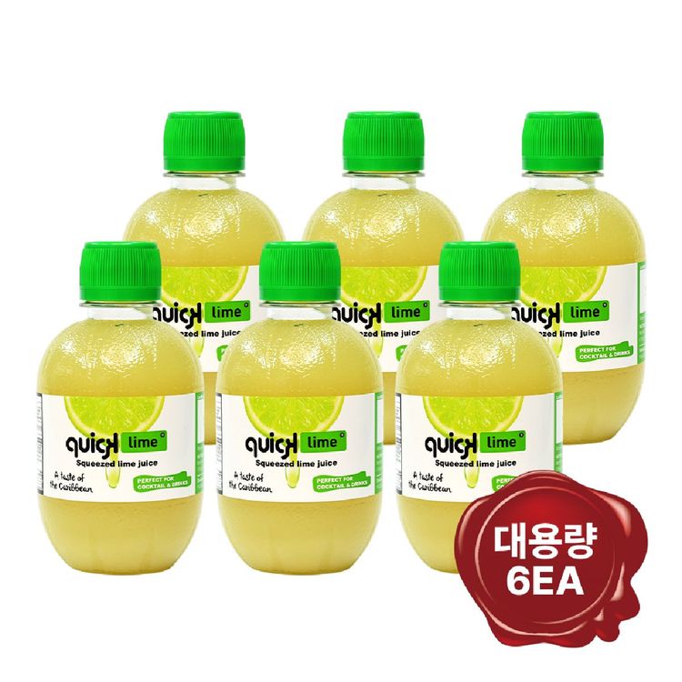 퀵 카리브해 라임즙 280mlx6개 감성 캠핑 음식 홈바 하이볼 쿠시카츠 홈플러스 택배배송