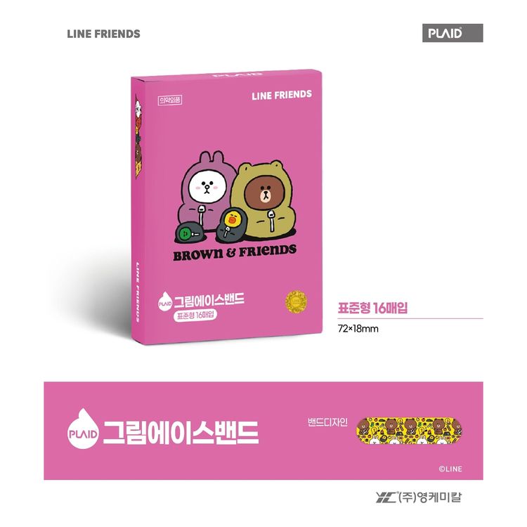 브라운 프렌즈 밴드 중형 홈플러스 택배배송