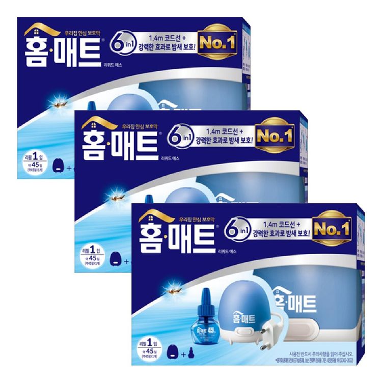 홈매트 코드형 훈증기 리퀴드에스 45일 X 3개 홈플러스 판매자택배