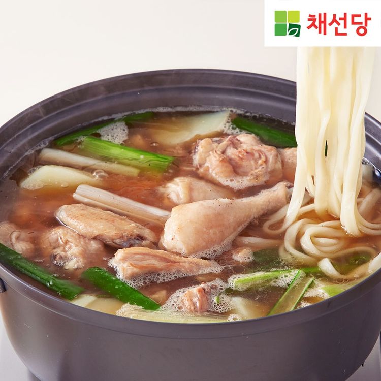 채선당 얼큰 닭 한마리 칼국수 밀키트3인분 X 2팩 총 6인분 홈플러스 택배배송