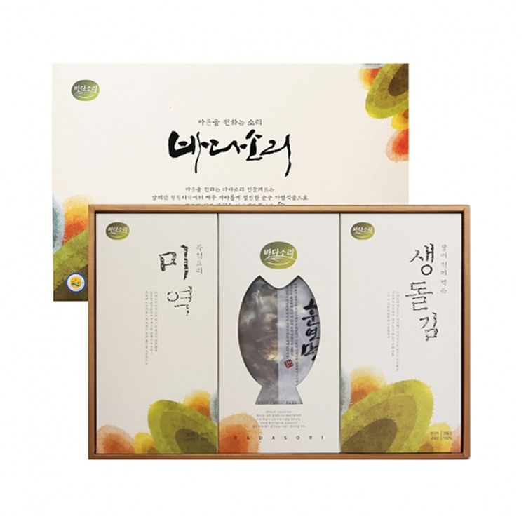 바다소리 자연애 종합세트미역60g훈연멸치180g생돌김4봉 홈플러스 택배배송