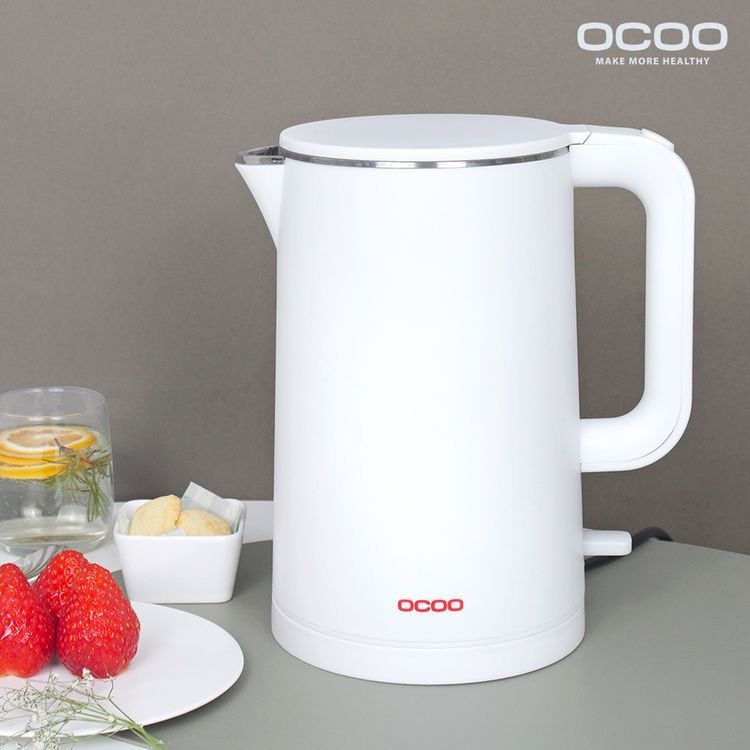 오쿠 이중단열 원터치 스텐 전기포트 커피포트 무선주전자 Ocp Ek1700wo 홈플러스 택배배송