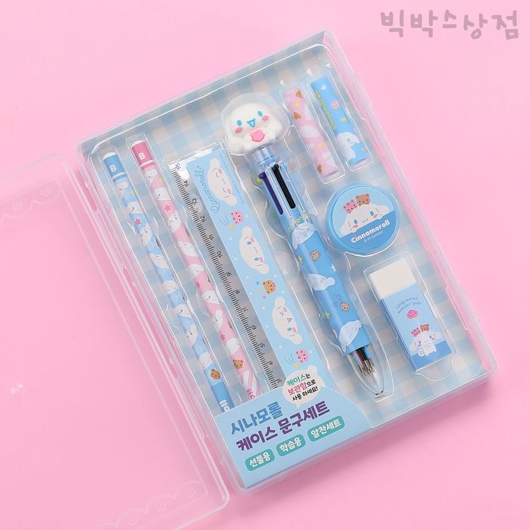산리오시나모롤케이스문구세트1p캐릭터입학학용품세트초등학생단체선물어린이집캐릭터볼펜연필우개 홈플러스 택배배송